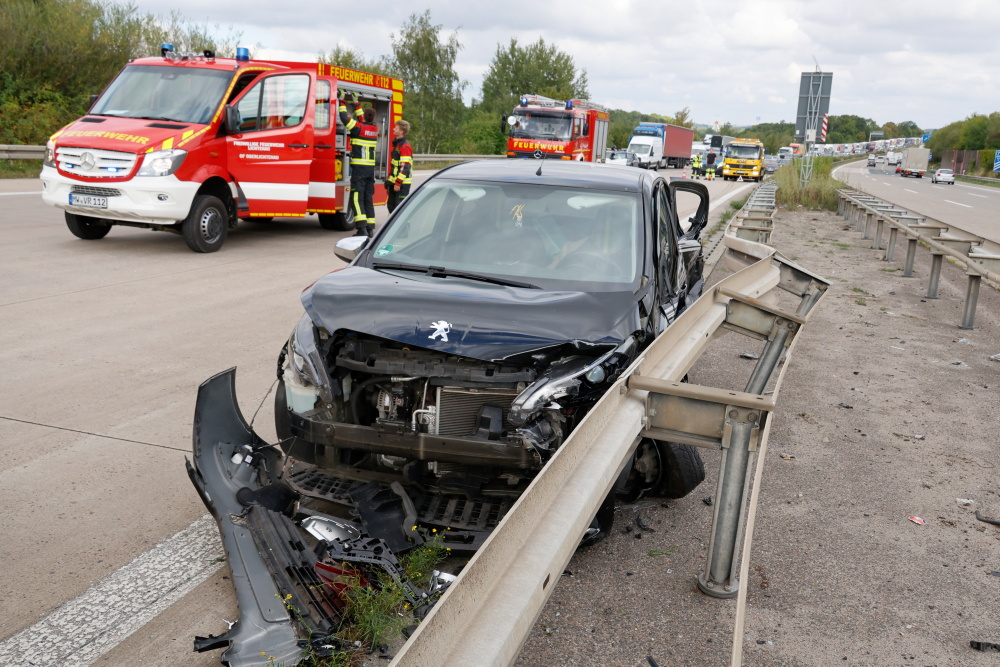 A4 war bei Chemnitz-Glösa nach Unfall gesperrt - Antenne Sachsen